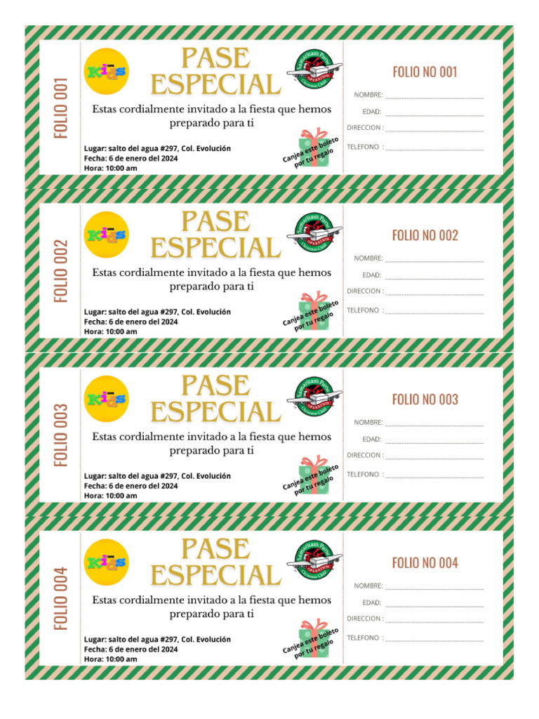 Boletos 1 Al 50 | PDF