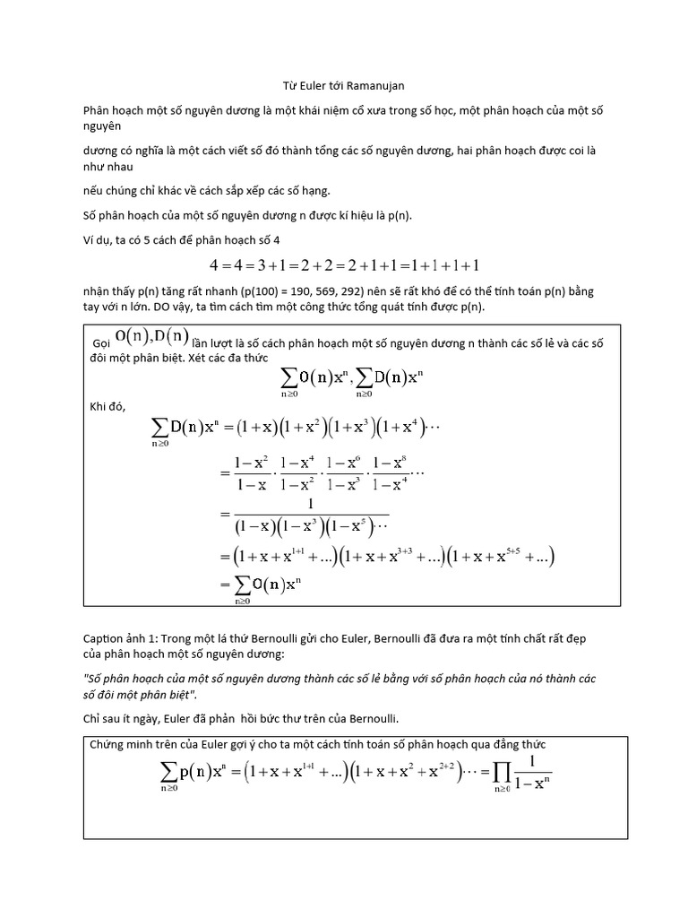 T Euler T I Ramanujan | PDF
