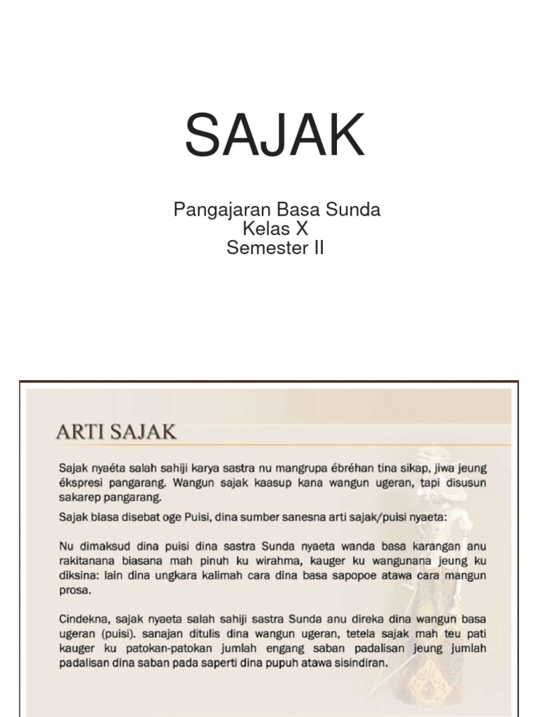 Materi Sajak | PDF