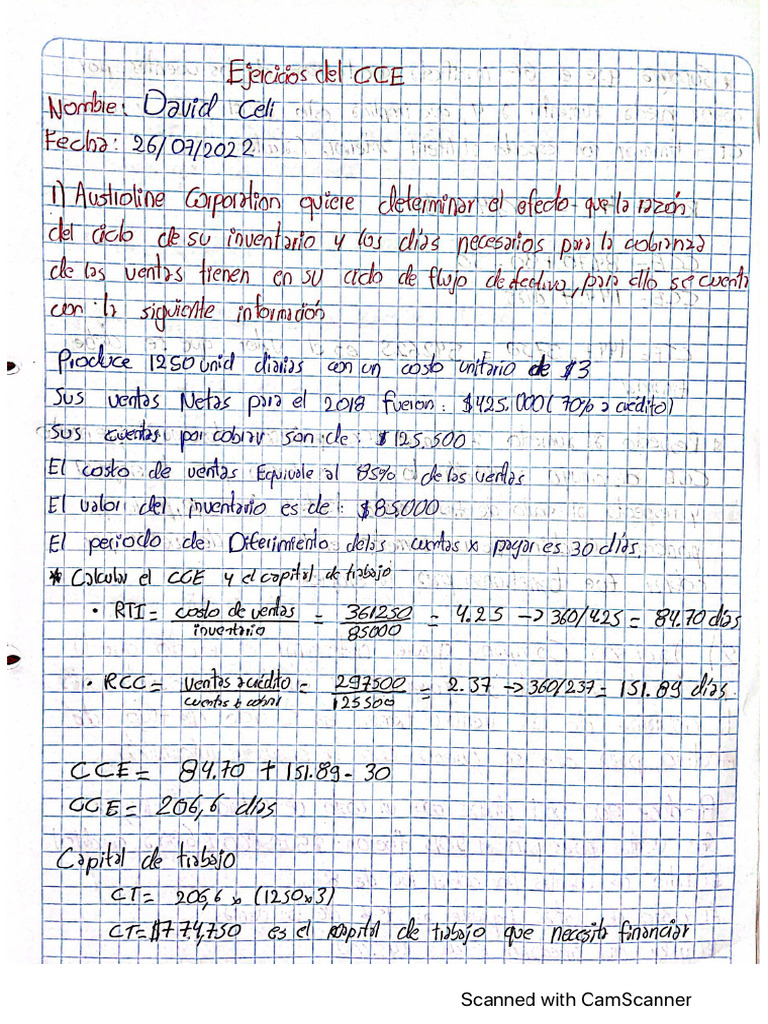 Ejercicios CCE David Celi | PDF