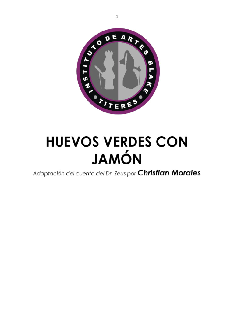 Obra Infantil: Huevos Verdes con Jamón | PDF | Novela negra, policíaca ...