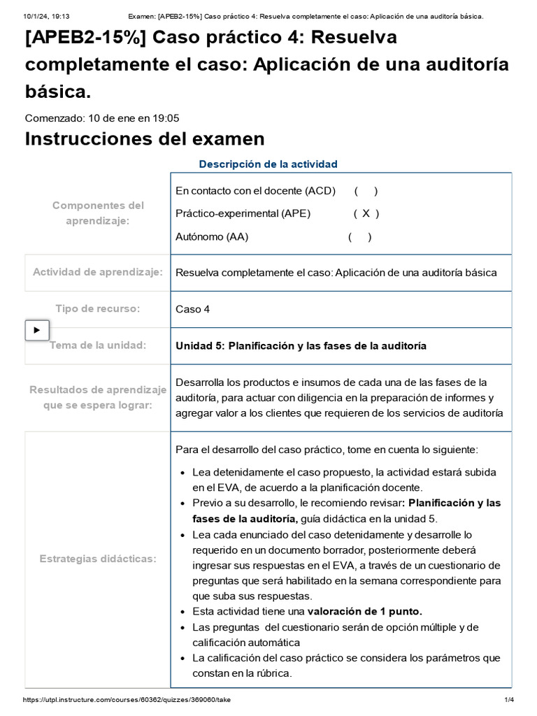 Examen - (APEB2-15%) Caso Práctico 4 - Resuelva Completamente El Caso ... Examen - (APEB2-15%) Caso Práctico 4 - Resuelva Completamente El Caso ...