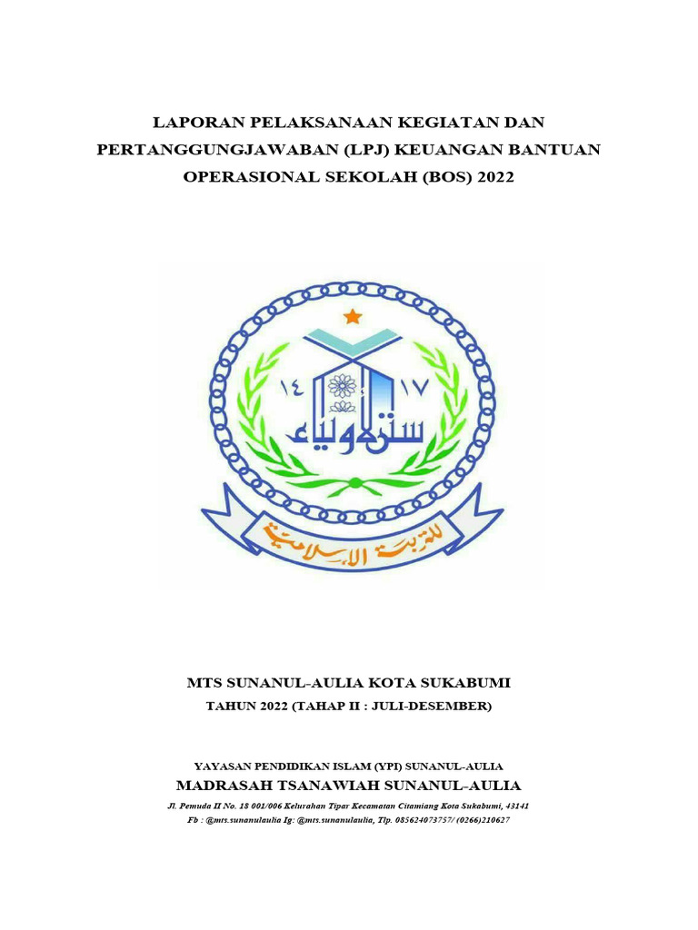 Cover LPJ Bos | PDF | Bisnis | Sains & Matematika