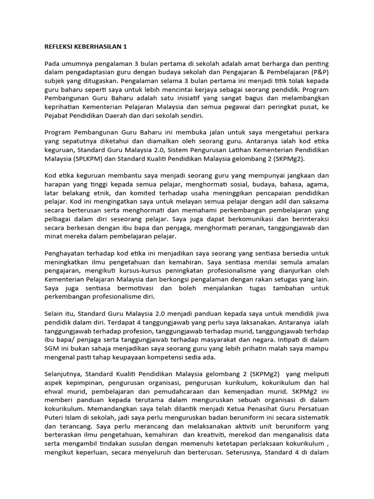6 0 Refleksi Dan Penilaian PPGB PDF