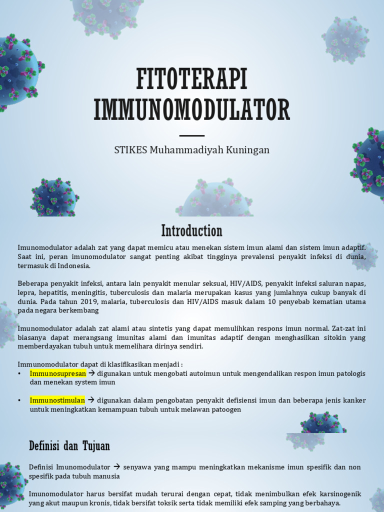 Fitoterapi Imunomodulator | PDF