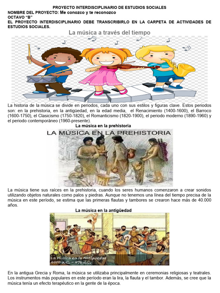 Proyecto Interdisciplinario de Estudios Sociales Octavo B | PDF ...