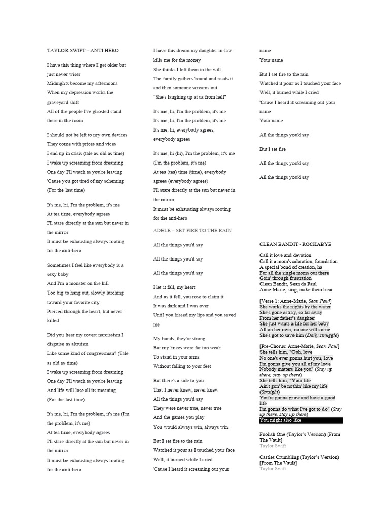 LISTENING | PDF | Song Structure