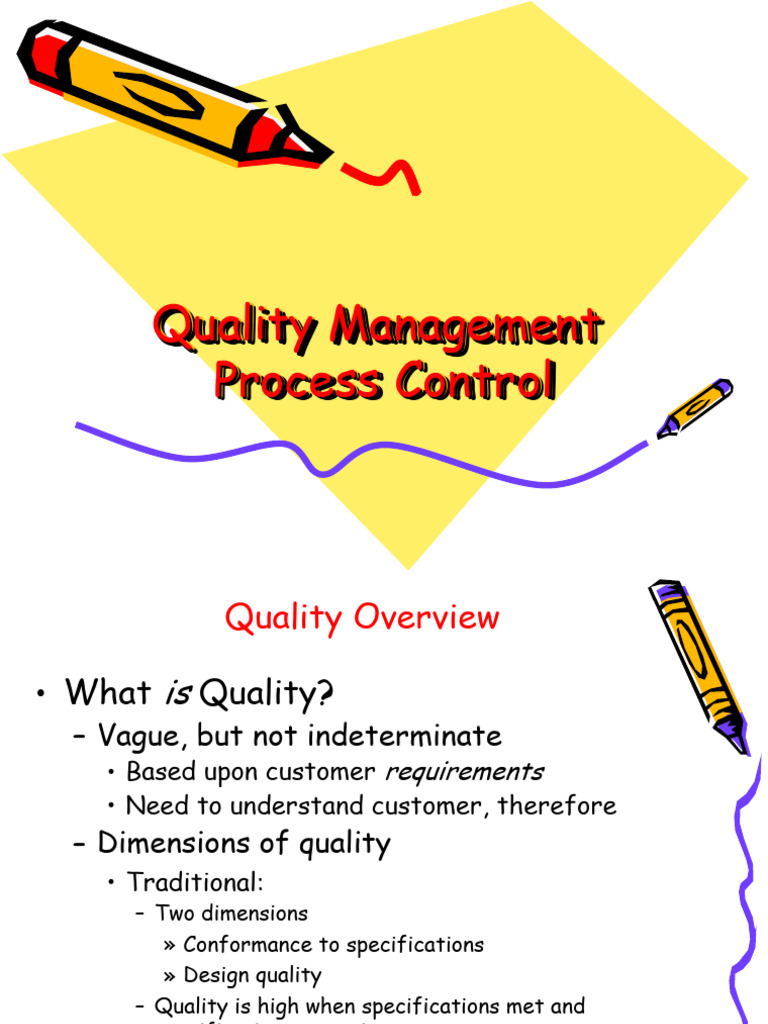 Day 2 - Quality and Proces Control Lecture | PDF | Iso 9000 | Quality ...