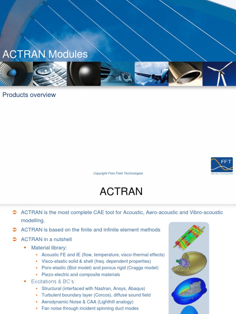ACTRAN Modules Overview | PDF | Acoustics | Chemical Engineering