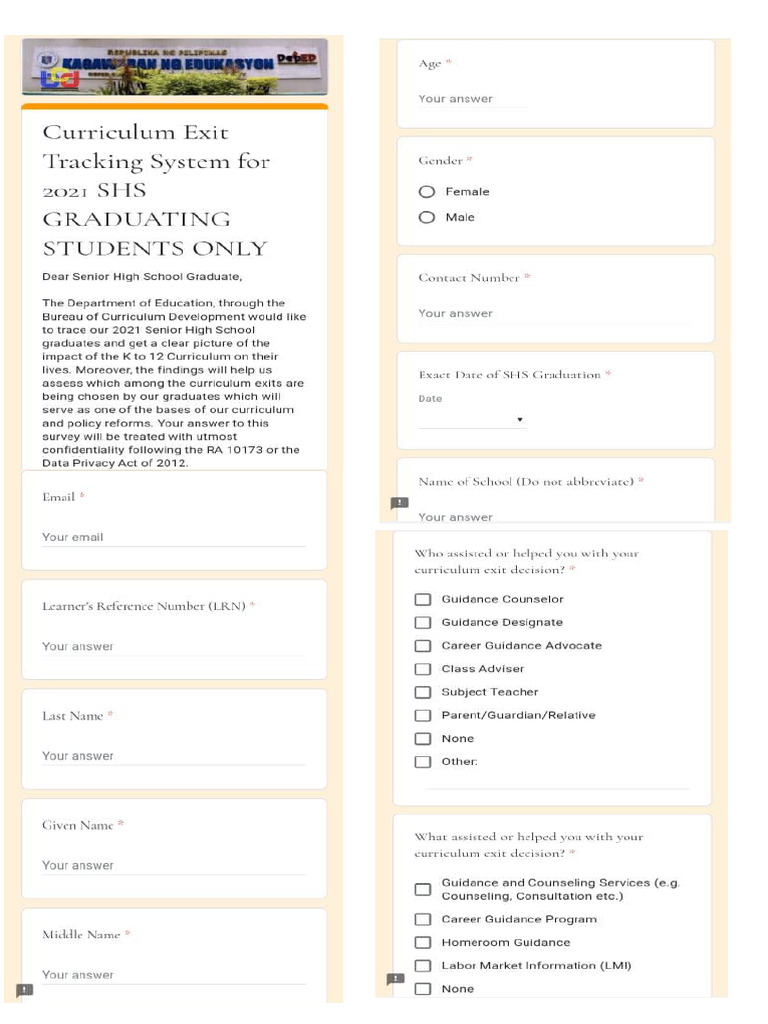 Exit Tracing Form | PDF