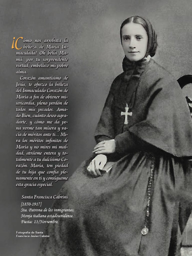 Santa Francisca Cabrini: Patrona de Inmigrantes | PDF