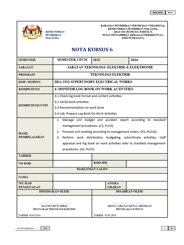 Dea 2332 KP6-2 | PDF