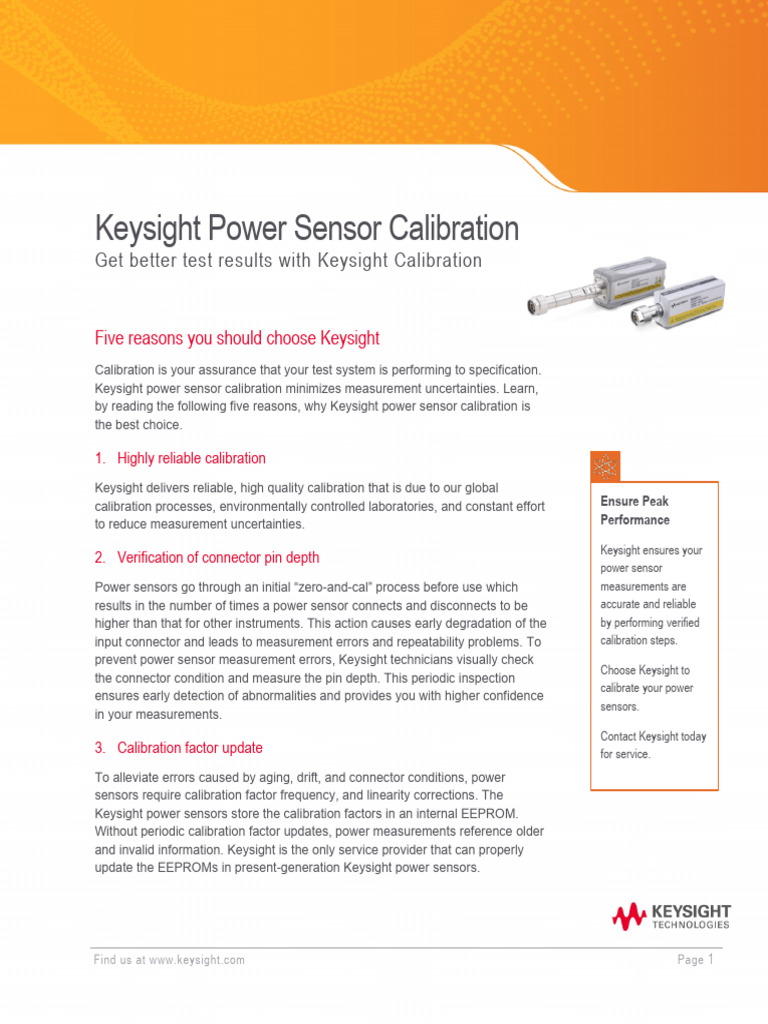 Power Sensor Calibration | PDF