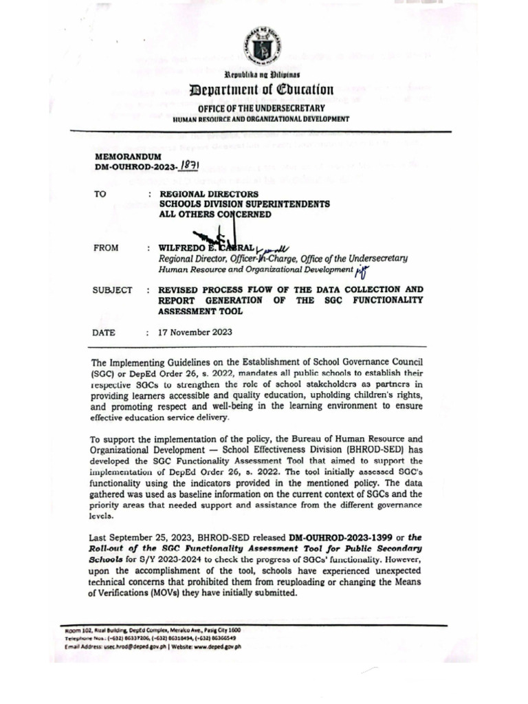 DM-OUHROD - 2023-1871 Revised Process Flow | PDF