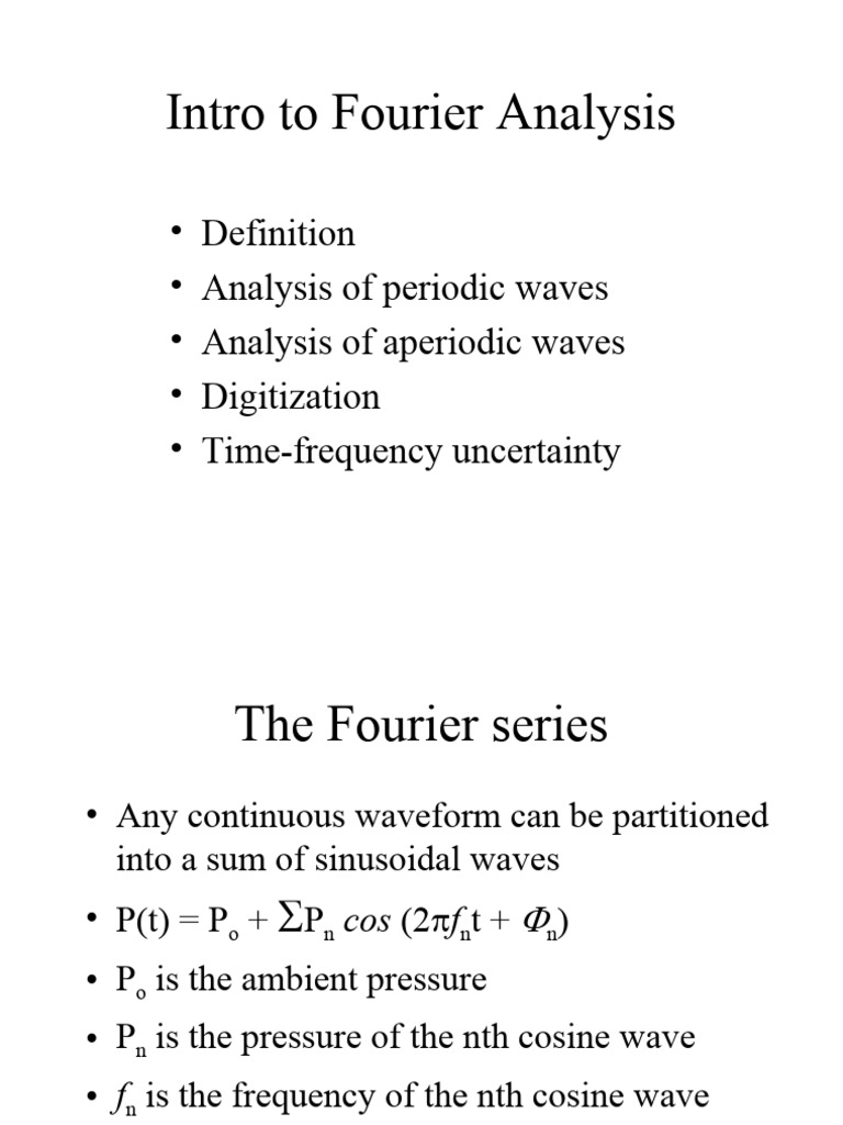 Fourier | PDF | Foreign Language Studies