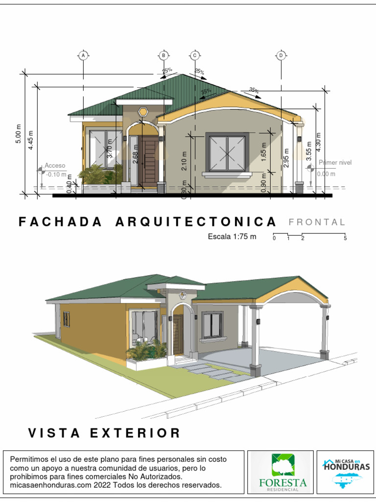 Plano Liquidambar 160 Fachada | PDF