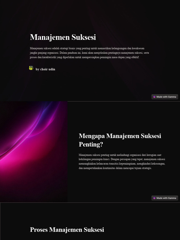 Strategi Manajemen Suksesi Efektif Pdf