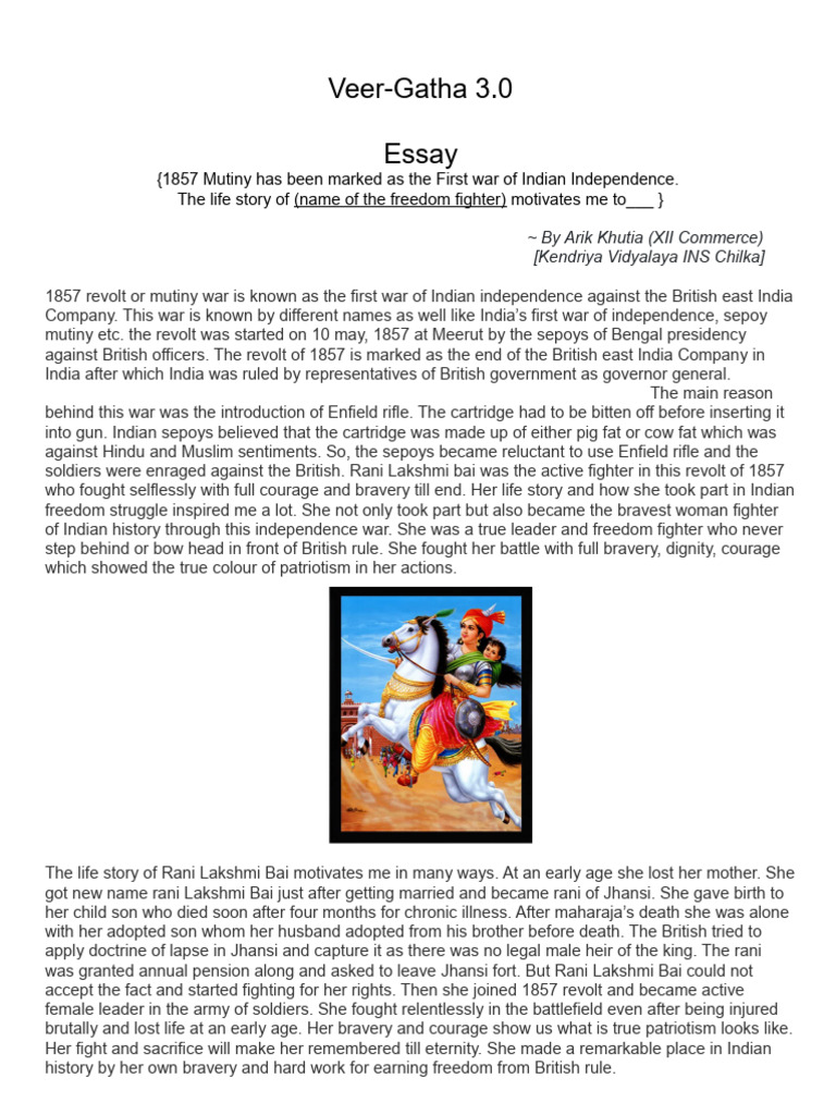 Veer Gatha | PDF | Indian Rebellion Of 1857