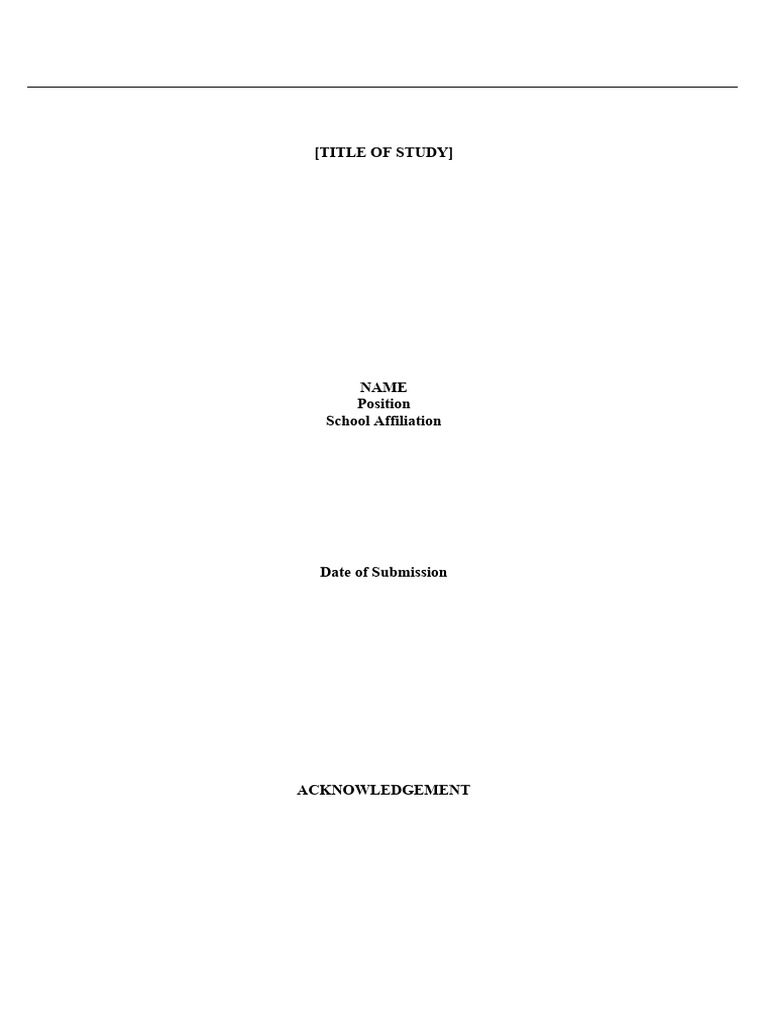 Basic Research Paper Format Guide | PDF | Methodology | Science