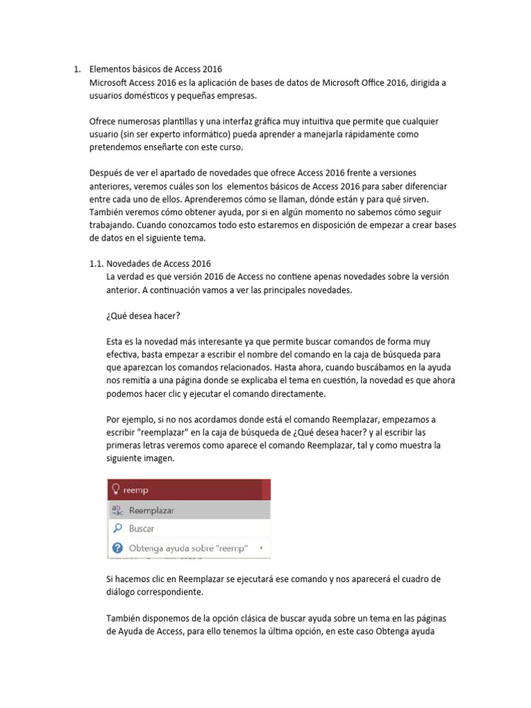 Manual MS-Access 2016 | PDF