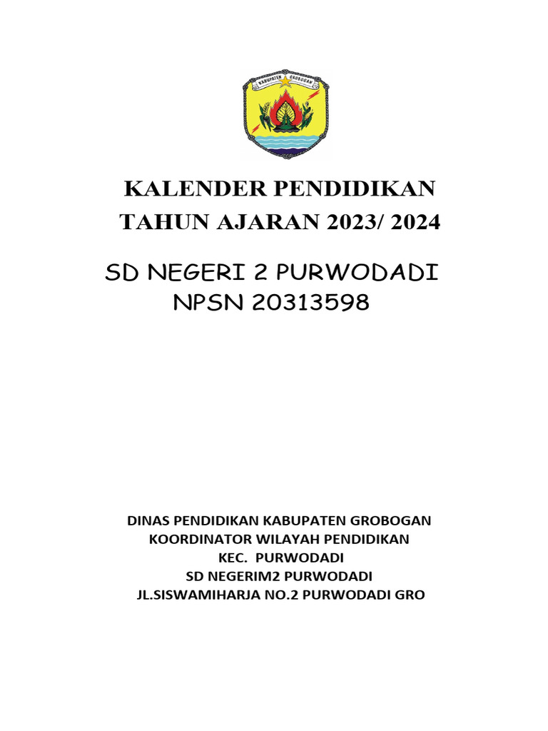 Kaldik Ta 2023-2024 | PDF