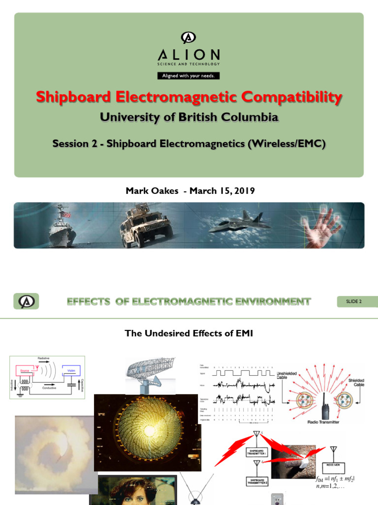 Shipboard Electromagnetic Compatibility, Mark Oakes, Alion | PDF ...