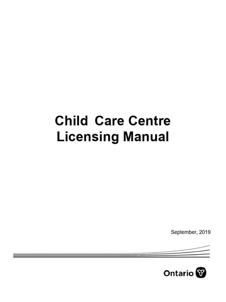 Edu Child Care Centre Licensing Manual en 2021-04-21 | PDF | License ...
