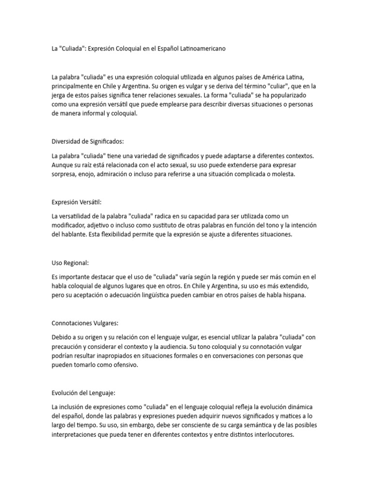 La Culiada Pdf 8678
