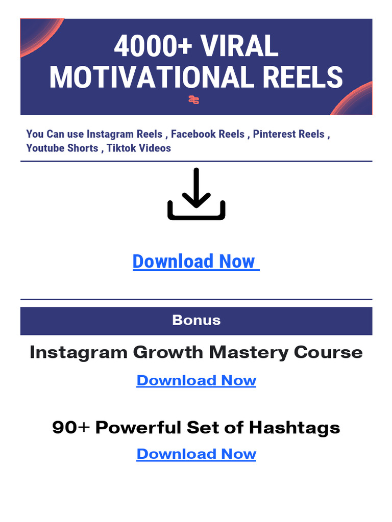 4k+ Viral Reels Download | PDF
