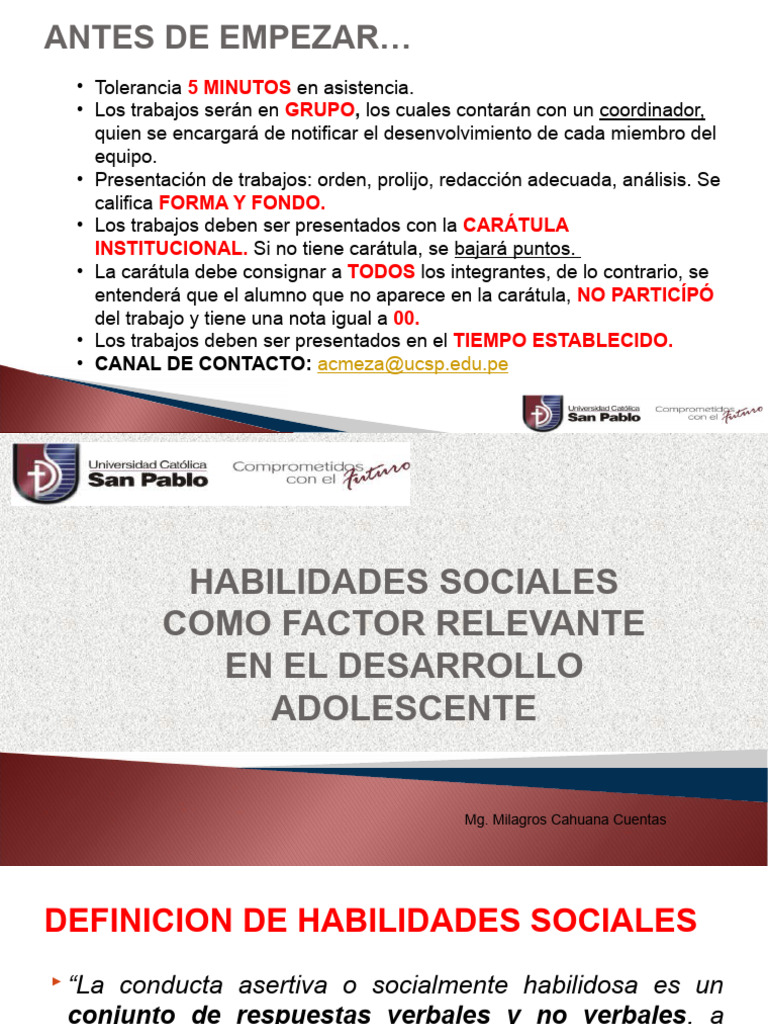 Introducción - Habilidades Sociales | PDF | Comportamiento | Habilidades sociales