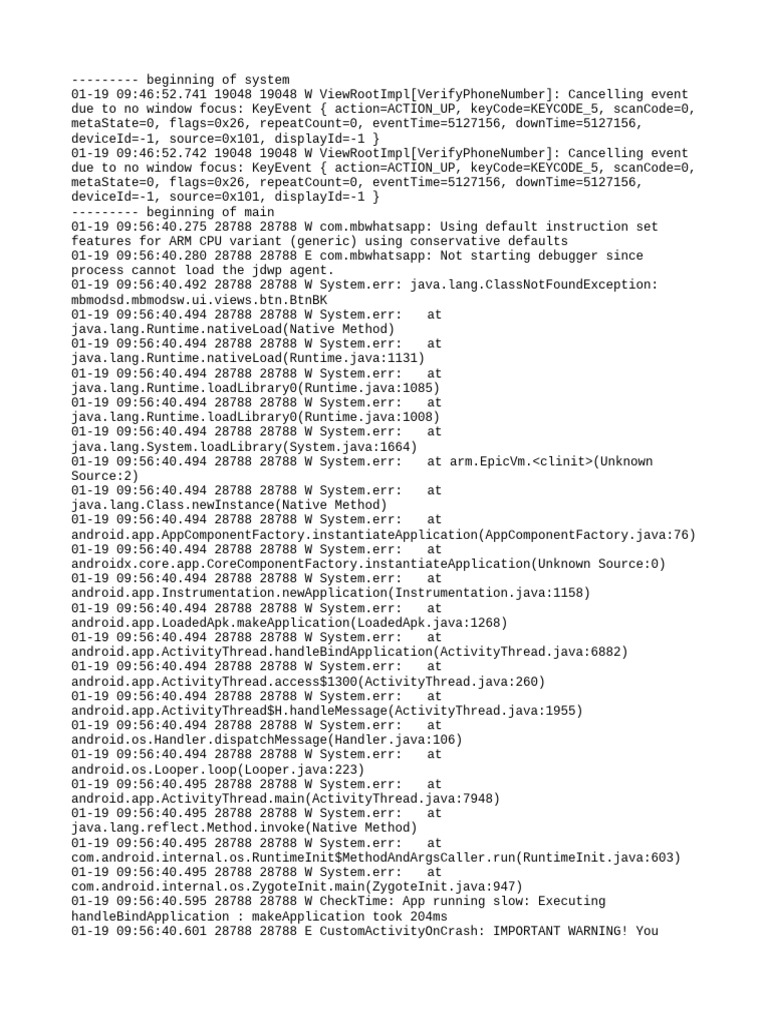Logcat | PDF | Java (Programming Language) | Computing Platforms Logcat | PDF | Java (Programming Language) | Computing Platforms