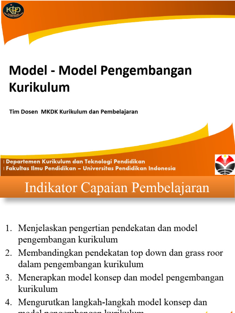 Model Pengembangan Kurikulum Efektif | PDF