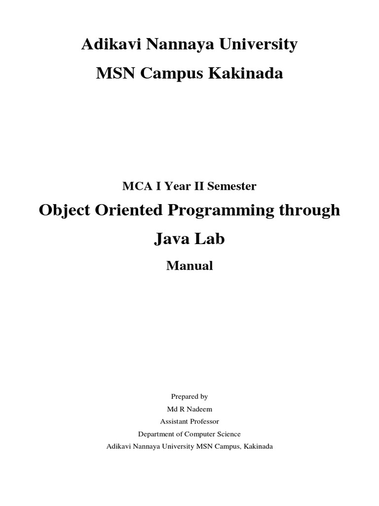 Java Lab Programs | PDF | Java (Programming Language) | Programming ... Java Lab Programs | PDF | Java (Programming Language) | Programming ...