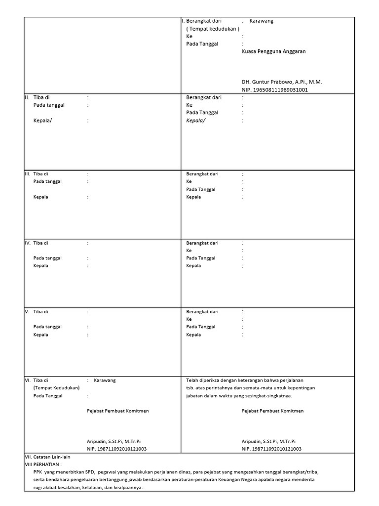 SPPD PPK 2022 Kertas A4 | PDF
