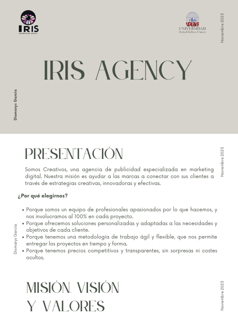 Agencia de Publicidad Iris: Innovación y Creatividad | PDF | Publicidad ...