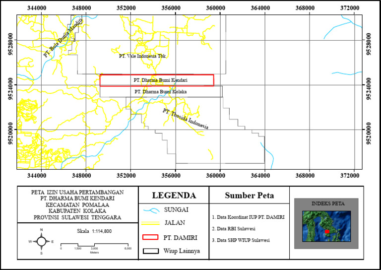 Peta IUP Pertambangan Sulawesi Tenggara | PDF
