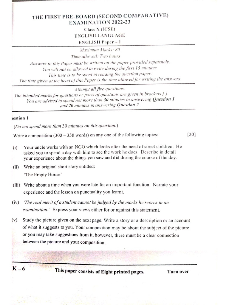 2 Comparative and 1st Pre Board 2022-2023 | PDF