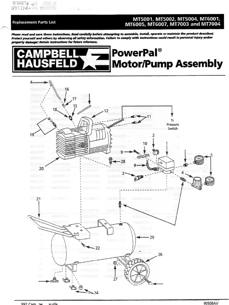 Campbell Hausfeld Parts | PDF
