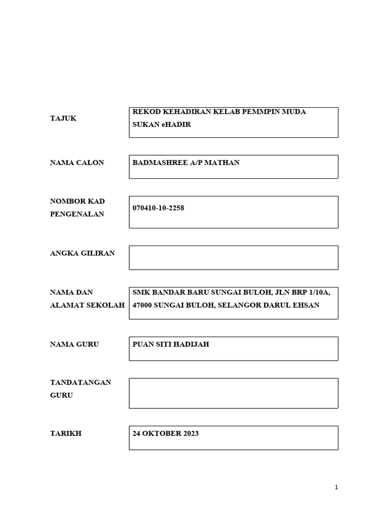 Badmashree AP Mathan - Kerja Kursus SK | PDF