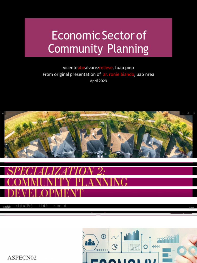 Community Planning Economic Analysis | PDF | Non Governmental ...