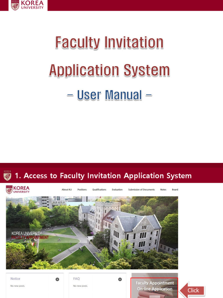[Manual]_1._Faculty_Invitation_Application_System_(for_users)_(2023.10.) | PDF | Doctor Of ...