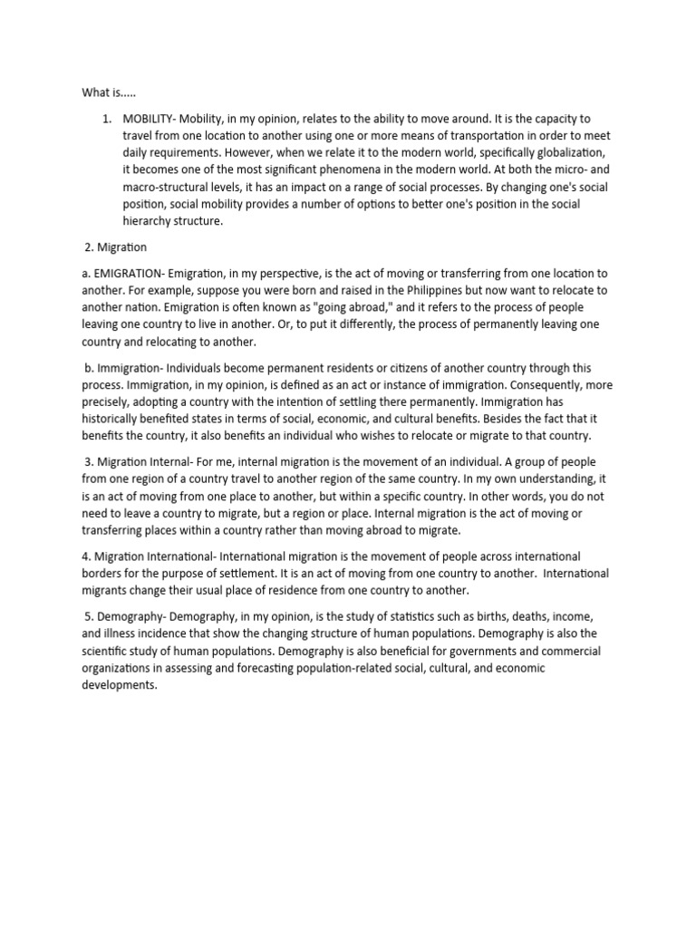 Understanding Global Migration Dynamics | PDF | Human Migration ...