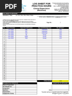 ASW Weekly Experience Hours Log | PDF | Psychotherapy | Medical Treatments