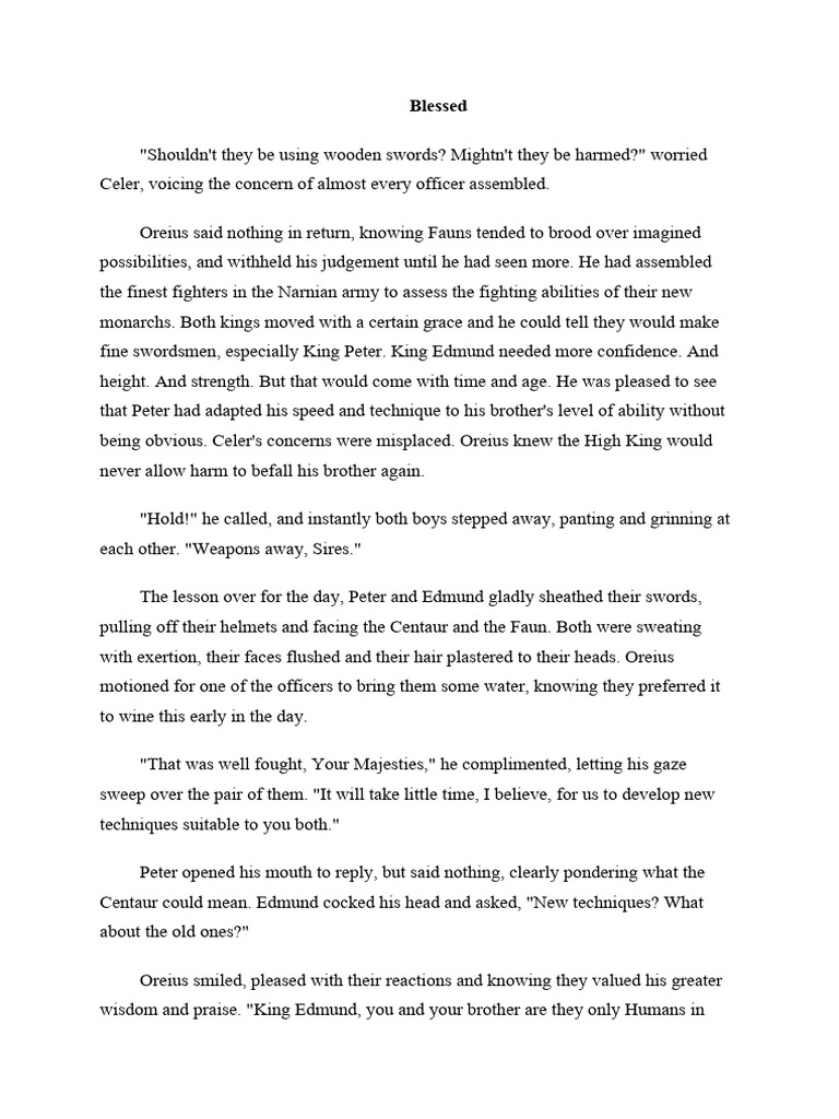 01 Blessed | PDF | The Chronicles Of Narnia