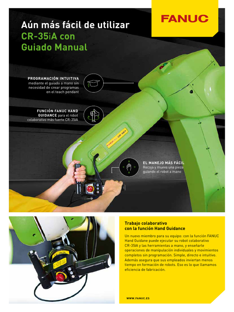 Flyer Hand Guidance ES | PDF | Robot | Robótica