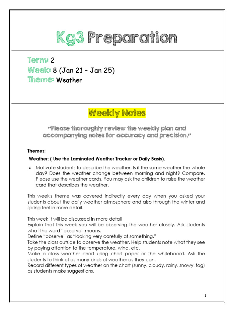 Kg3 Week 8 Term2 | PDF | Proofreading | Syllable
