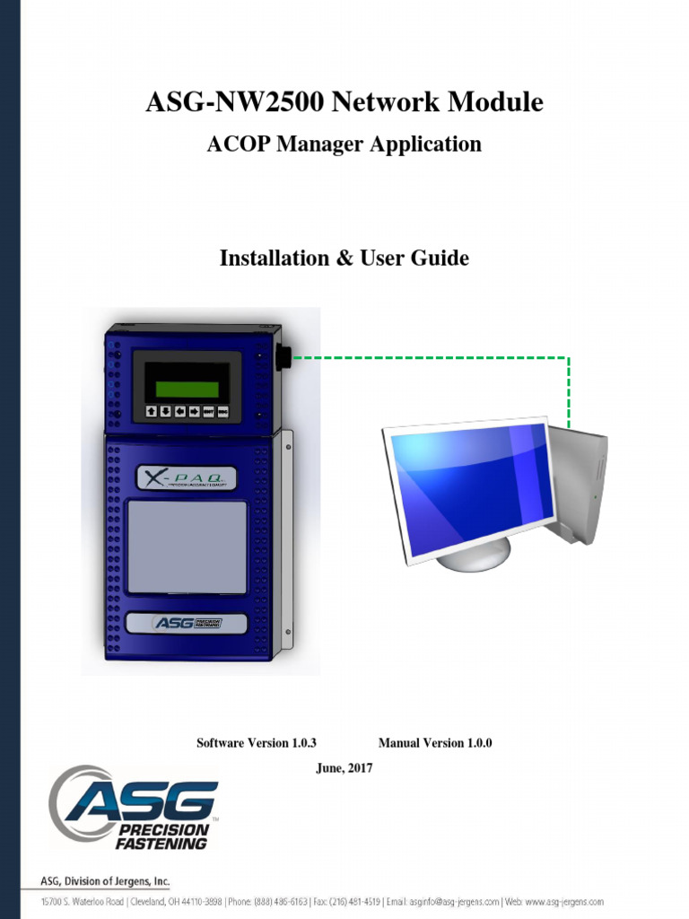 ACOP Manager Software Manual | PDF | Button (Computing) | Icon (Computing)