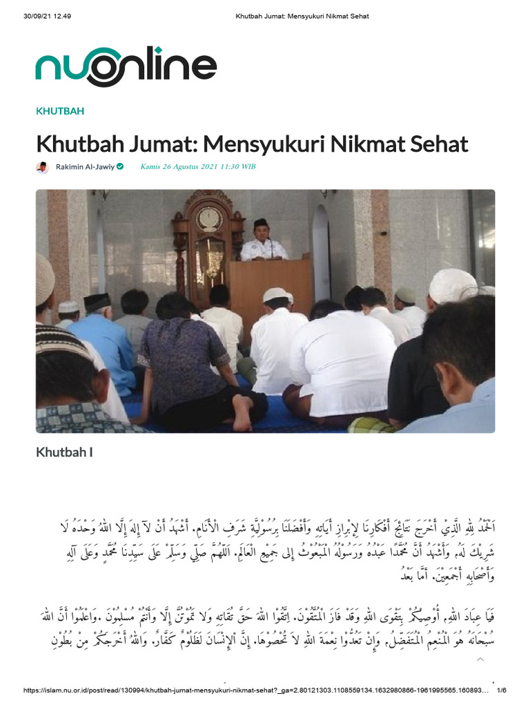 Syukur Nikmat Sehat | PDF