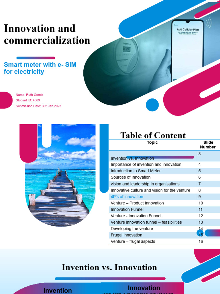 Innovation and Commercialisation Pre | PDF | Innovation | Mars