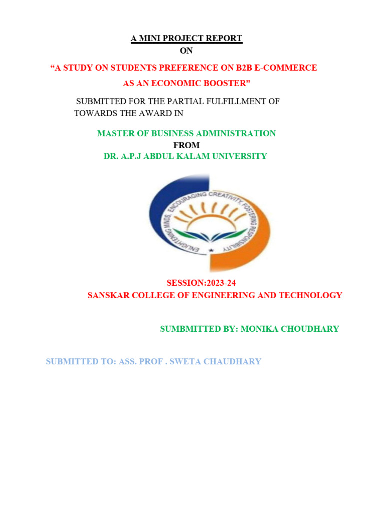 Monika Minni Project 2 | Download Free PDF | E Commerce | Sales